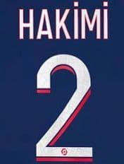 2023-24 PSG Paris LIGUE 1 Home Shirt HAKIMI 2 Official Player Issue ...