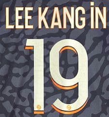2023-24 PSG Paris LIGUE 1 Third Shirt LEE KANG IN 19 Official Player ...
