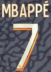 2023-24 PSG Paris LIGUE 1 Third Shirt MBAPPE 7 Official Player Issue ...