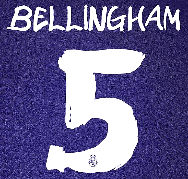 2023-24 Real Madrid ADIDAS Y-3 Fourth Shirt BELLINGHAM 5 Official ...