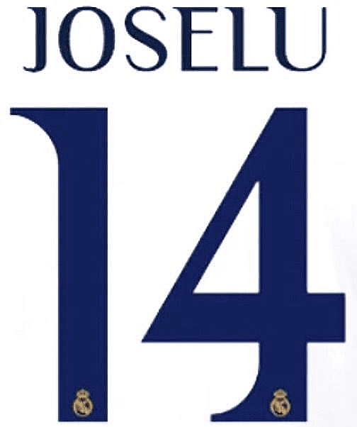 2023-24 Real Madrid UCL Home Shirt JOSELU 14 Official Player Issue Size ...