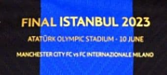2023 Inter Milan UCL FINAL ISTANBUL Official Player Issue Size Match ...