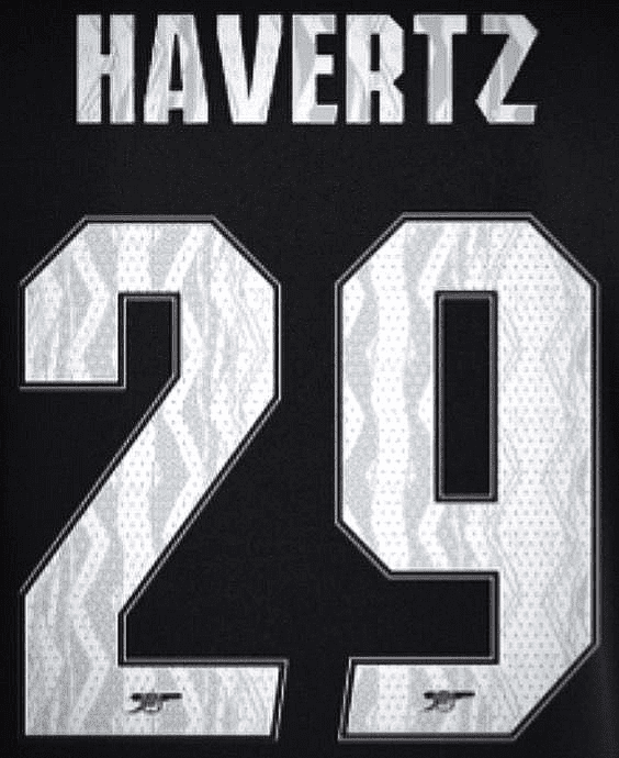 2024-25 Arsenal UCL & FA CUP Away Shirt HAVERTZ 29 Official Player ...