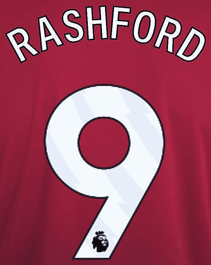 2024-25 Aston Villa Home/Third Shirt RASHFORD 9 Official Player Issue ...