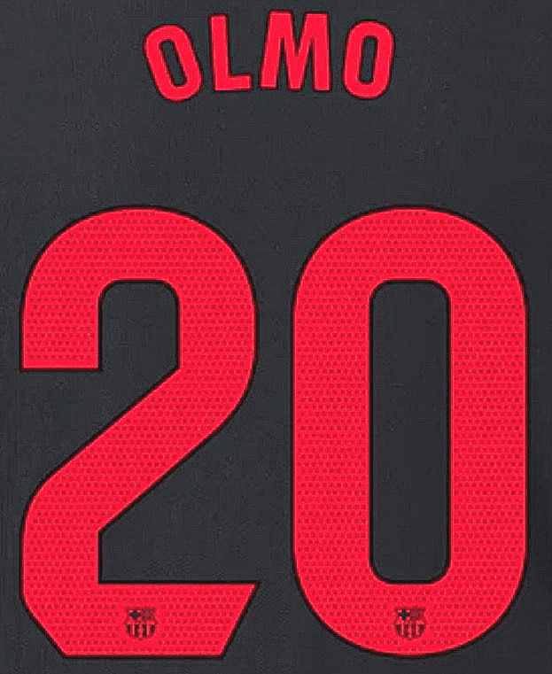 2024-25 Barcelona LA LIGA Away Shirt OLMO 20 Official Player Issue Size ...