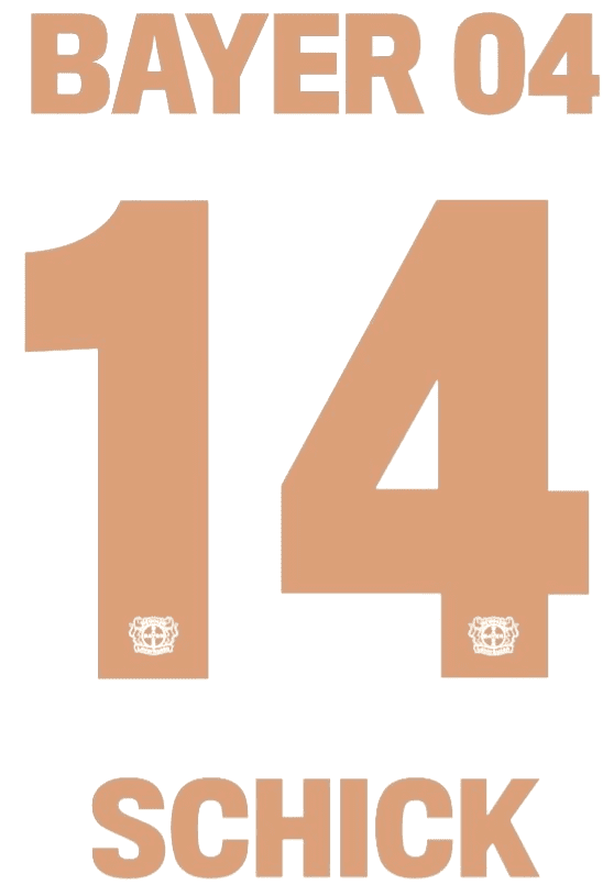 2024-25 Bayer Leverkusen Away Shirt SCHICK 14 Official Player Issue ...