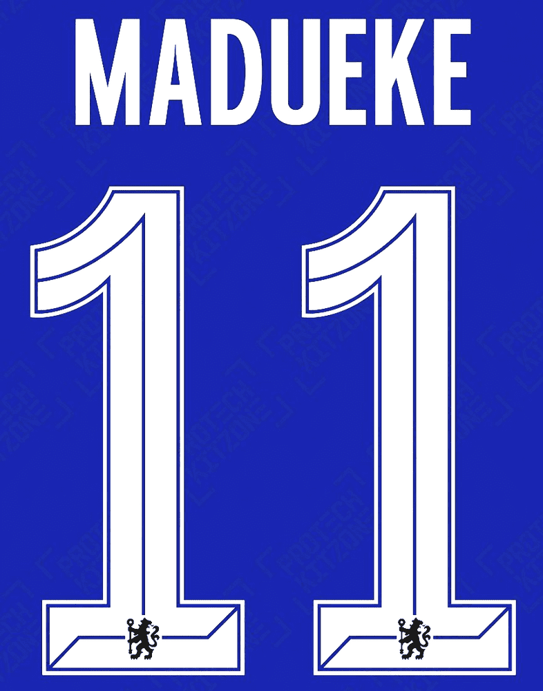 2024-25 Chelsea UECL & FA CUP Home Shirt MADUEKE 11 Official Player Issue Size Name Number Set