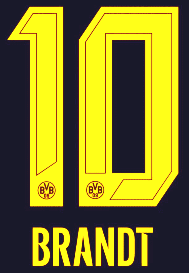 2024-25 Dortmund Away Shirt BRANDT 10 Official Player Issue Size Name ...
