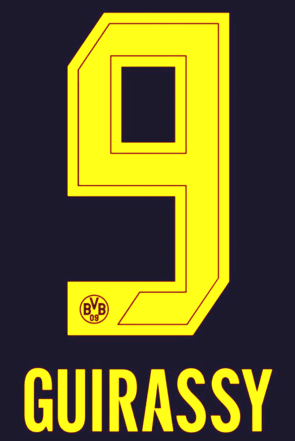 2024-25 Dortmund Away Shirt GUIRASSY 9 Official Player Issue Size Name ...