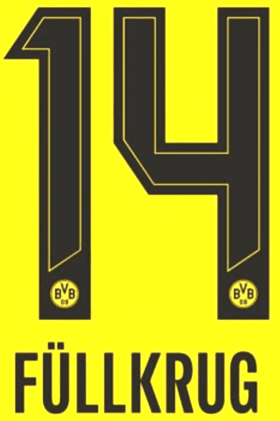 2024-25 Dortmund BVB Home/Third Shirt FULLKRUG 14 Official Player Issue ...