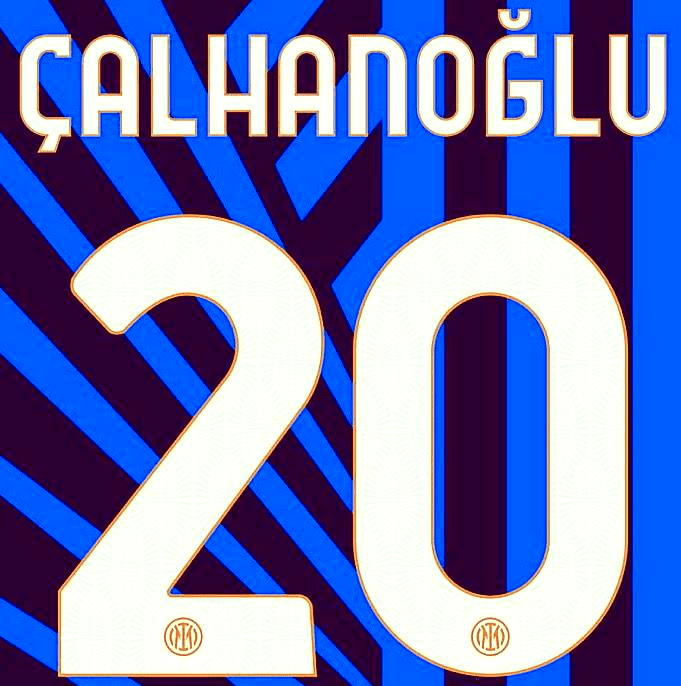 2024-25 Inter Milan Home Shirt CALHANOGLU 20 Official Player Issue Size ...