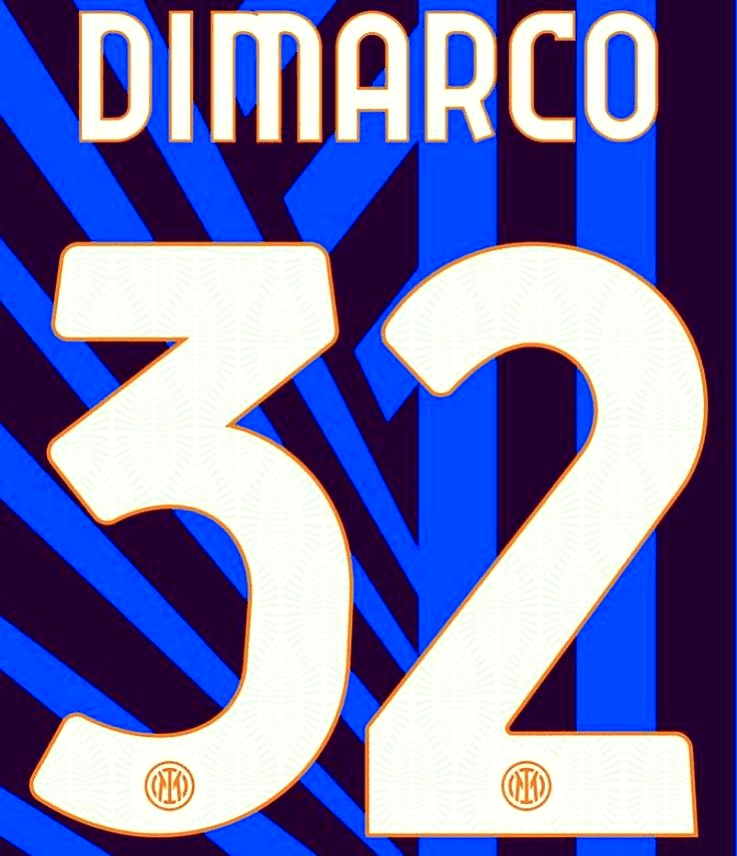 2024-25 Inter Milan Home Shirt DI MARCO 32 Official Player Issue Size ...