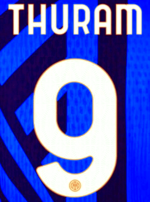 2024-25 Inter Milan Home Shirt THURAM 9 Official Player Issue Size Name ...