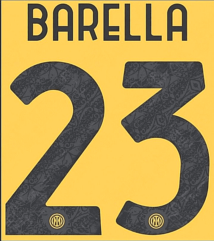 2024-25 Inter Milan Third Shirt BARELLA 23 Official Player Issue Size ...