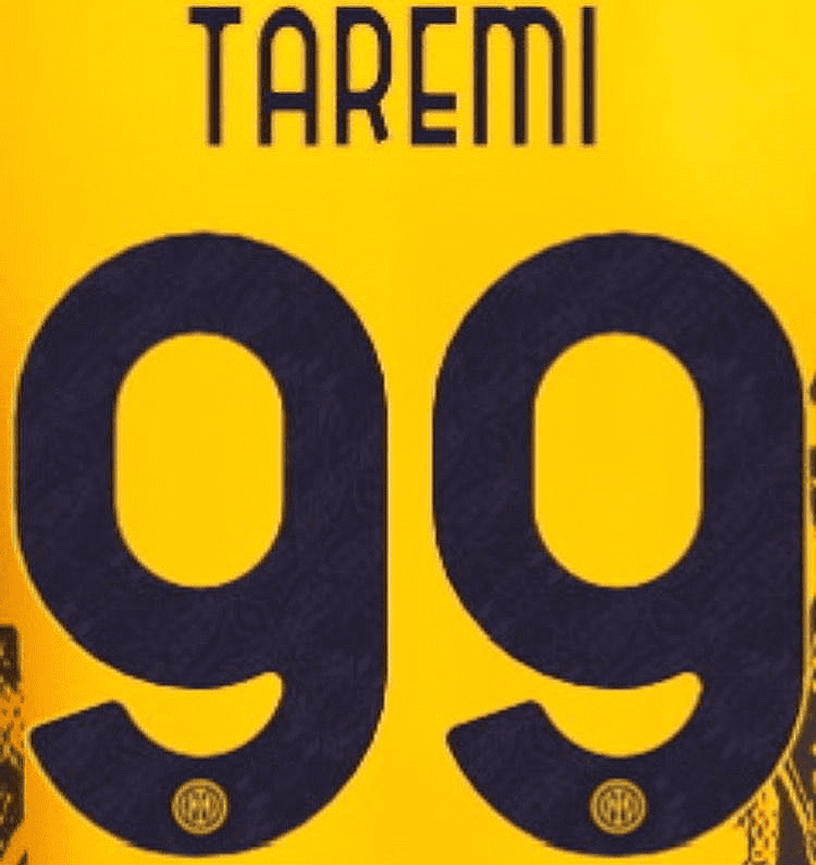 2024-25 Inter Milan Third Shirt TAREMI 99 Official Player Issue Size ...