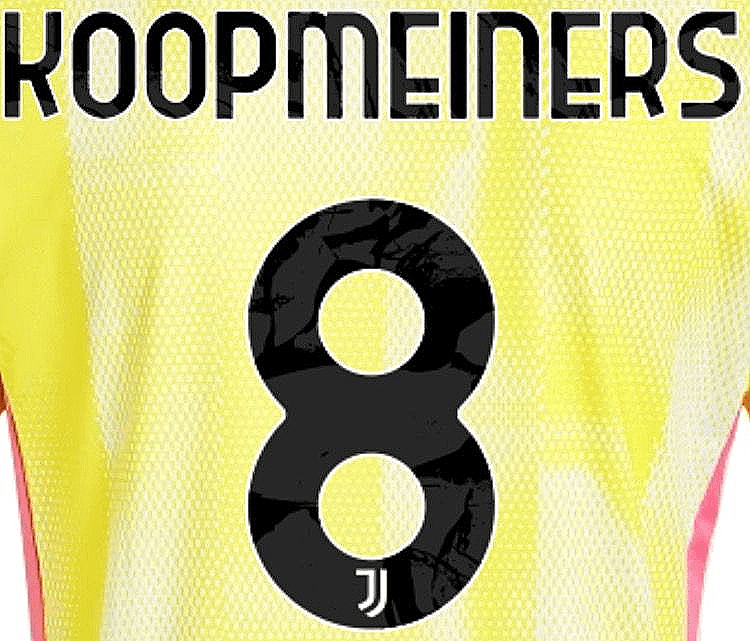 2024-25 Juventus Home/Away Shirt KOOPMEINERS 8 Official Player Issue ...