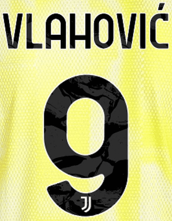 2024-25 Juventus Home/Away Shirt VLAHOVIC 9 Official Player Issue Size ...