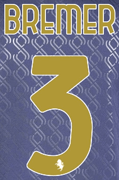 2024-25 Juventus Third Shirt BREMER 3 Official Player Issue Size Name ...