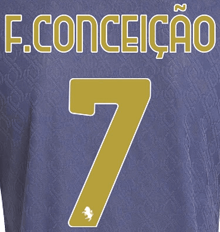 2024-25 Juventus Third Shirt F CONCEICAO 7 Official Player Issue Size ...