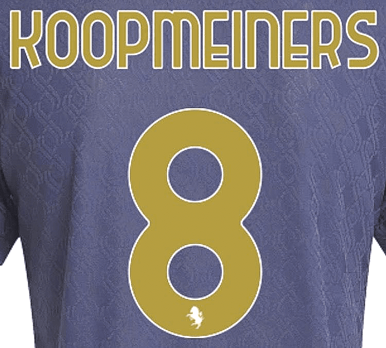 2024-25 Juventus Third Shirt KOOPMEINERS 8 Official Player Issue Size ...
