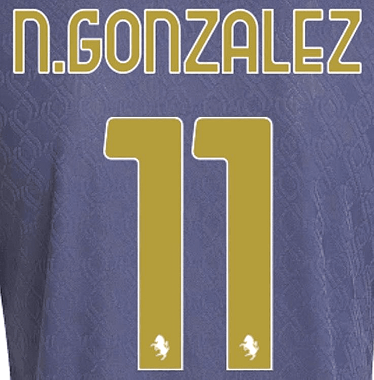2024-25 Juventus Third Shirt N GONZALEZ 11 Official Player Issue Size ...