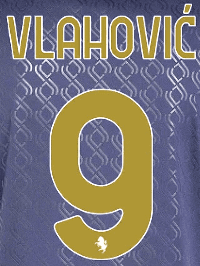 2024-25 Juventus Third Shirt VLAHOVIC 9 Official Player Issue Size Name ...