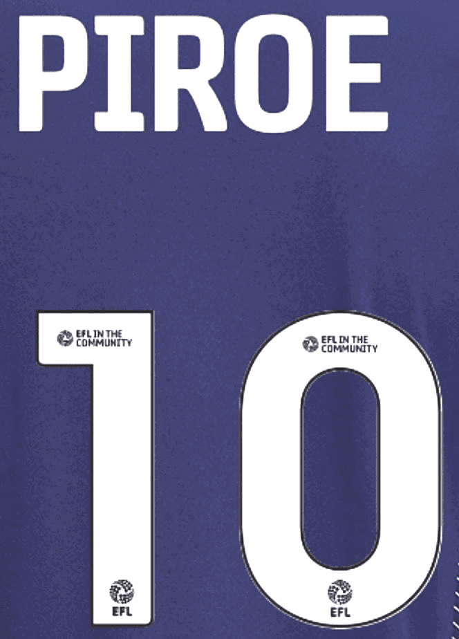 2024-25 Leeds United EFL CHAMPIONSHIP Third Shirt PIROE 10 Official PS ...