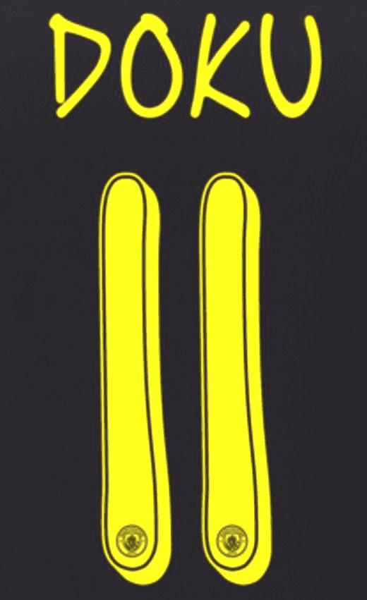 2024-25 Manchester City UCL Away Shirt DOKU 11 Official Player Issue ...