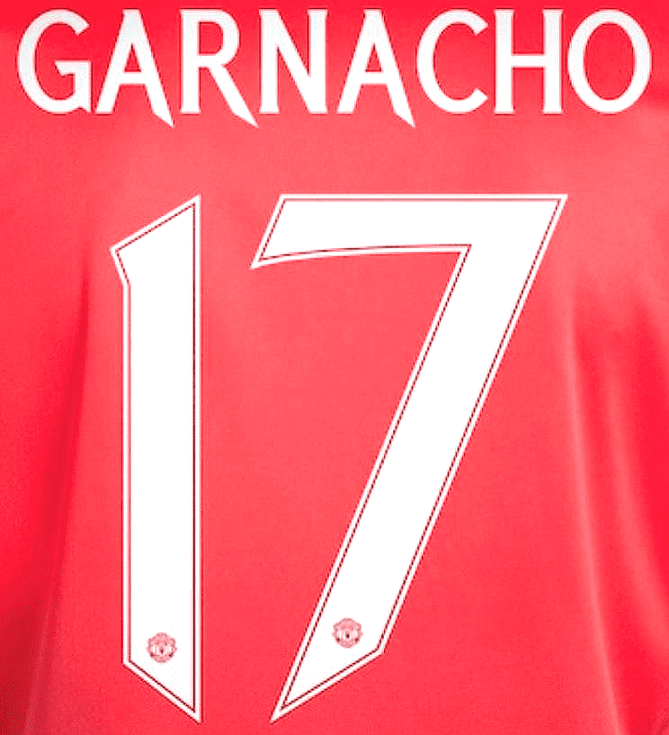 2024-25 Manchester United EUROPA & FA CUP Home Shirt GARNACHO 17 ...