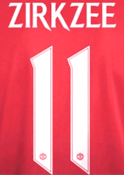 2024-25 Manchester United EUROPA & FA CUP Home Shirt ZIRKZEE 11 ...