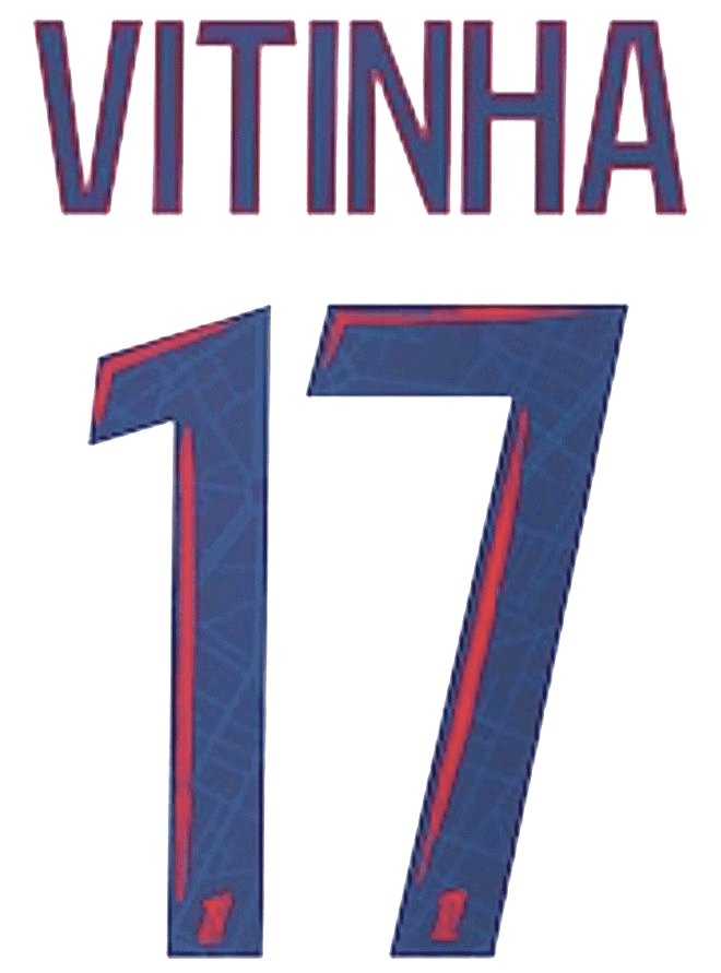 2024-25 PSG Paris LIGUE 1 Away Shirt VITINHA 17 Official Player Issue ...