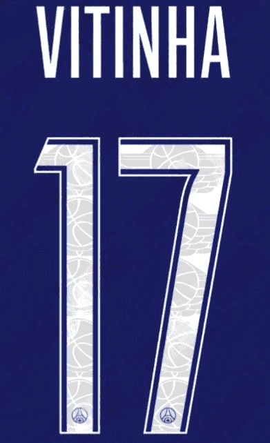 2024-25 PSG Paris St Germain UCL Fourth Shirt VITINHA 17 Official ...