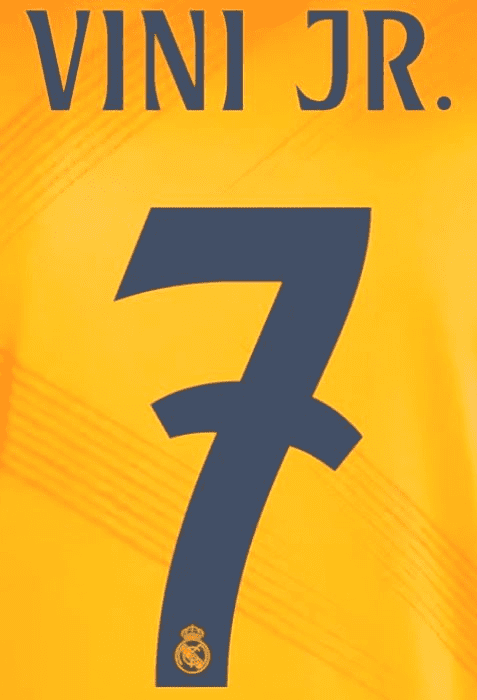 2024-25 Real Madrid UCL Away Shirt VINI JR 7 Official Player Issue Size ...