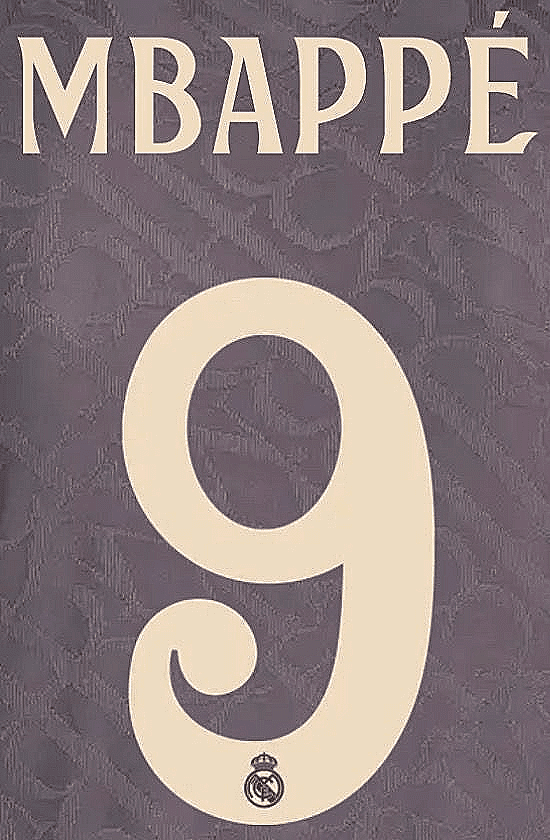 2024-25 Real Madrid UCL Third Shirt MBAPPE 9 Official Player Issue Size ...