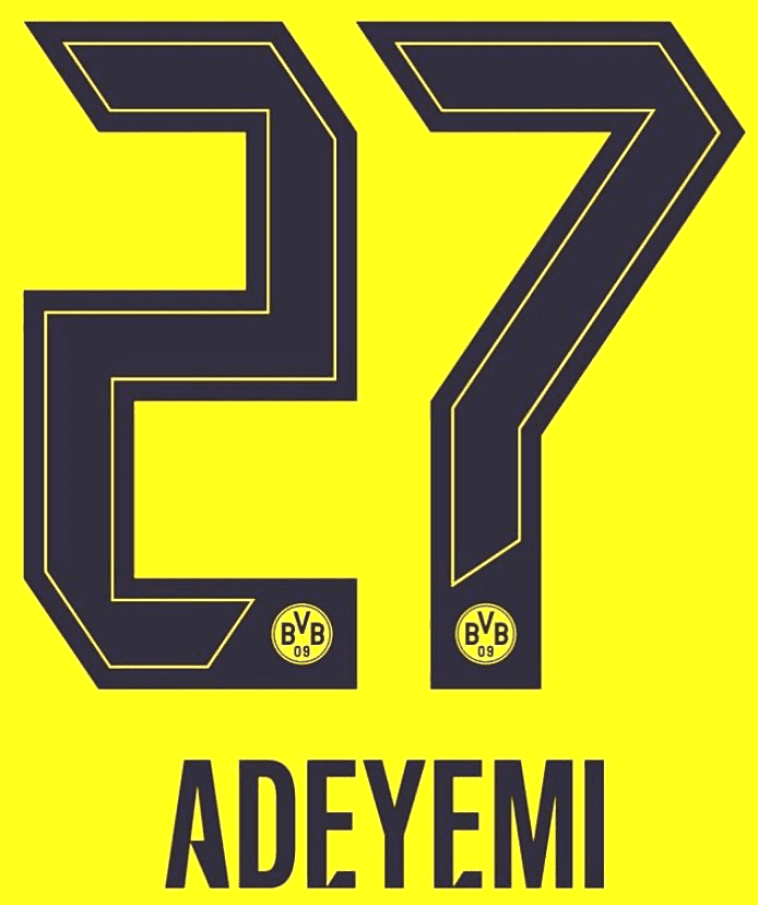2024-26 Dortmund BVB Home/Third Shirt ADEYEMI 27 Official Player Issue ...
