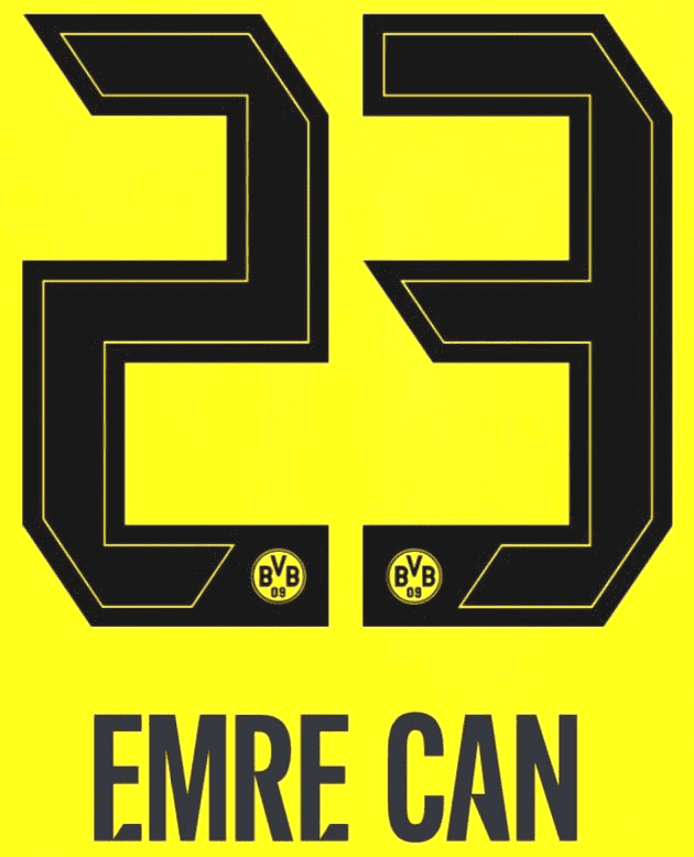 2024-26 Dortmund BVB Home/Third Shirt EMRE CAN 23 Official Player Issue ...