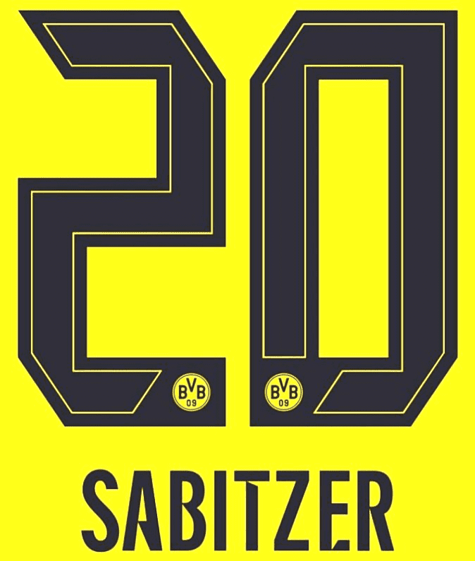 2024-26 Dortmund BVB Home/Third Shirt SABITZER 20 Official Player Issue ...