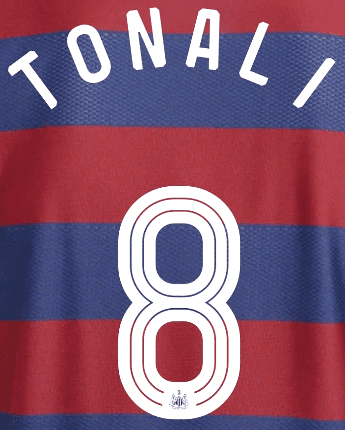 2024-26 Newcastle United CARABAO-UCL Away/Third Shirt TONALI 8 Official ...