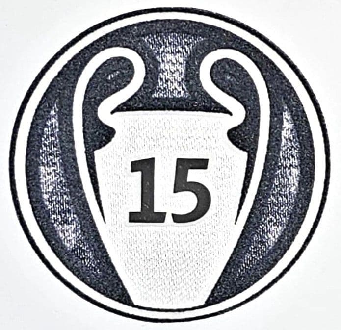 2024 Real Madrid UCL BOH 15 Champions Official Player Issue Size Football Soccer Badge Patch