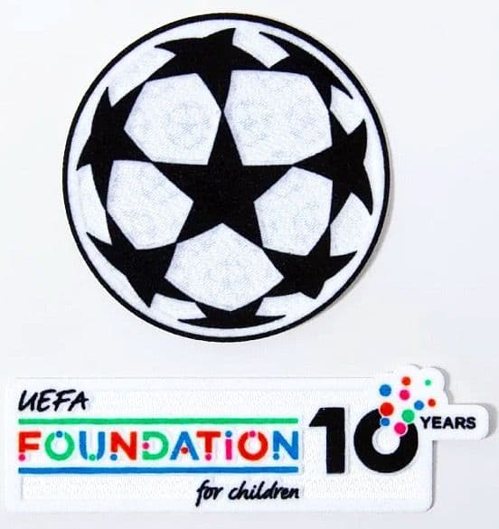 2025-26 Champions League UCL STARBALL & UEFA FOUNDATION Official Player Issue Size Badge Patch Set