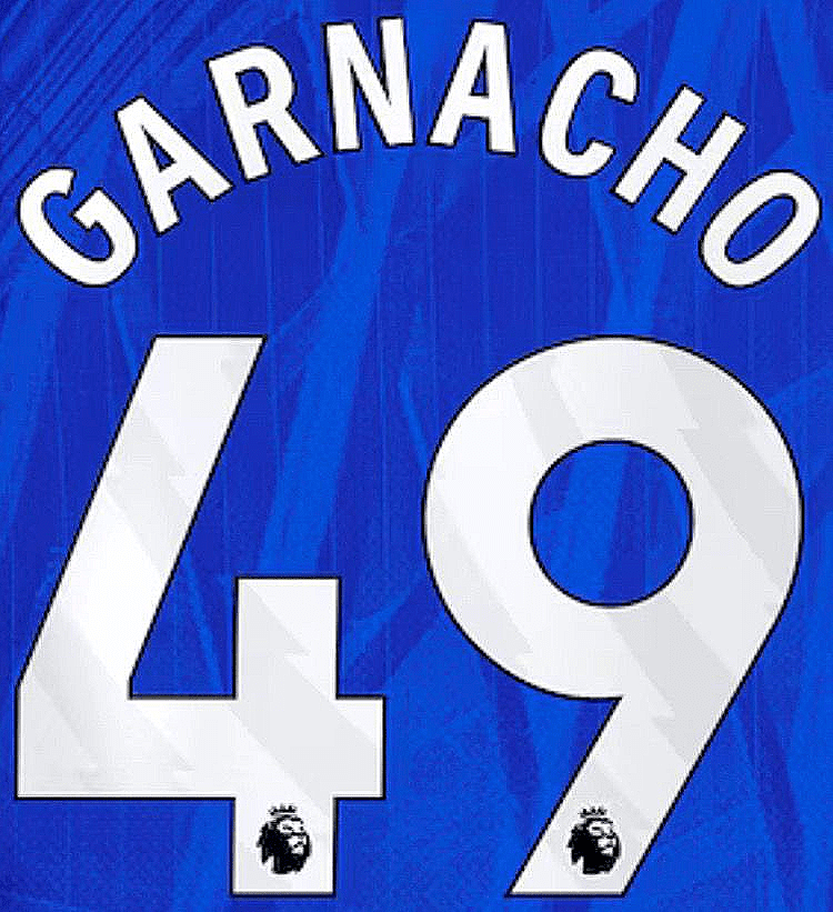 2025-26 Chelsea Home/Third Shirt GARNACHO 49 Official Player Issue Size ...