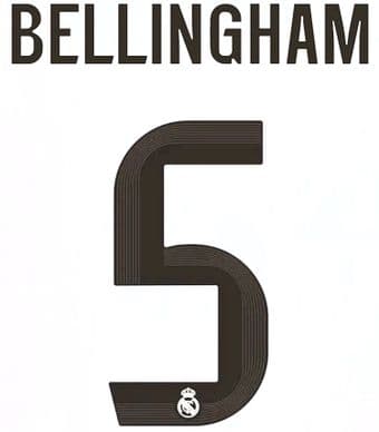 2025-26 Real Madrid CWC & UCL Home Shirt BELLINGHAM 5 Official Player ...