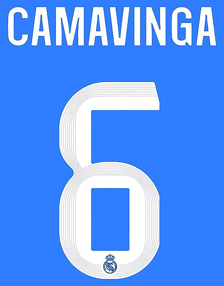 2025-26 Real Madrid CWC & UCL Third Shirt CAMAVINGA 6 Official Player ...