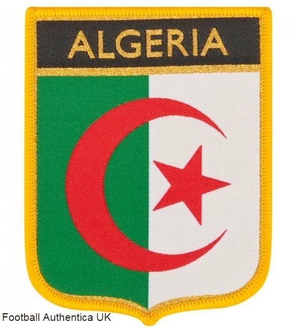 Algeria Custom Fan Style Embroidered Football Soccer Badge Patch