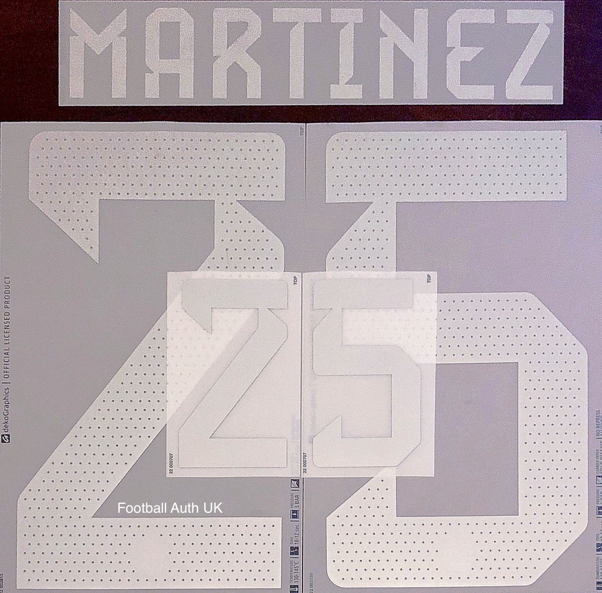 Argentina WORLD CUP 2022 Away Shirt 2022-23 MARTINEZ 25 Adidas ...