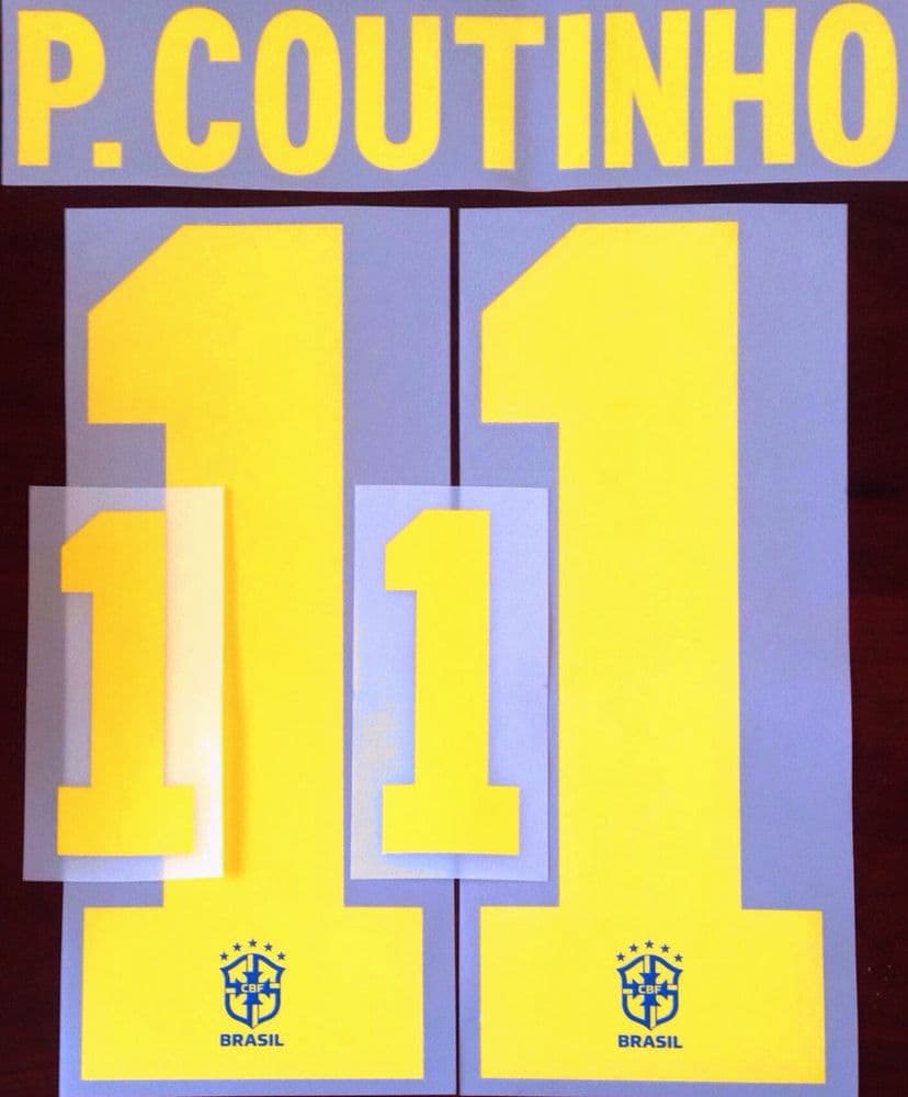 Brazil Away Shirt 2020-22 P COUTINHO 11 Official Player Issue Size Name ...