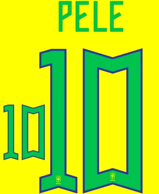 Brazil HERO SET Home Shirt 2022-23 PELE 10 Official Player Issue Size ...