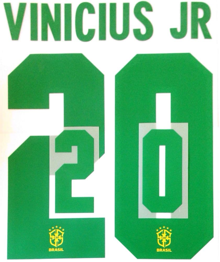 Brazil Home Shirt 2020-22 VINICIUS JR 20 Official Player Issue Size ...