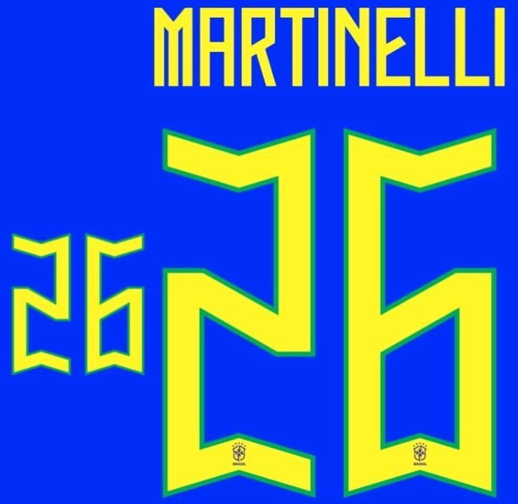 Brazil WORLD CUP 2022 Away Shirt 2022-23 MARTINELLI 26 Official Player ...