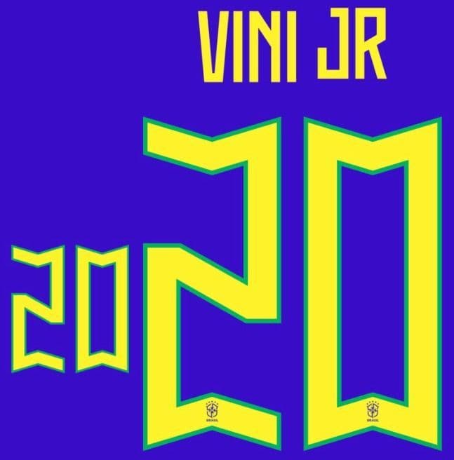 Brazil WORLD CUP 2022 Away Shirt 2022-23 VINI JR 20 Official Player ...